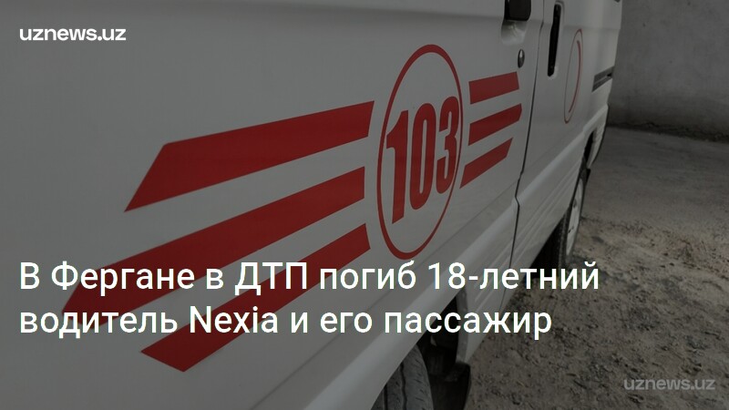 В Фергане в ДТП погиб 18-летний водитель Nexia и его пассажир - UzNews.uz