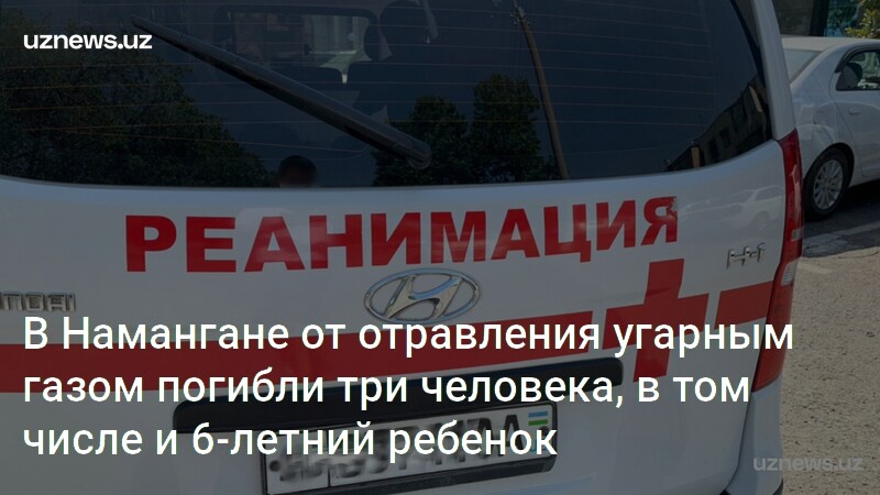 В Намангане от отравления угарным газом погибли три человека, в том числе и 6-летний ребенок ...