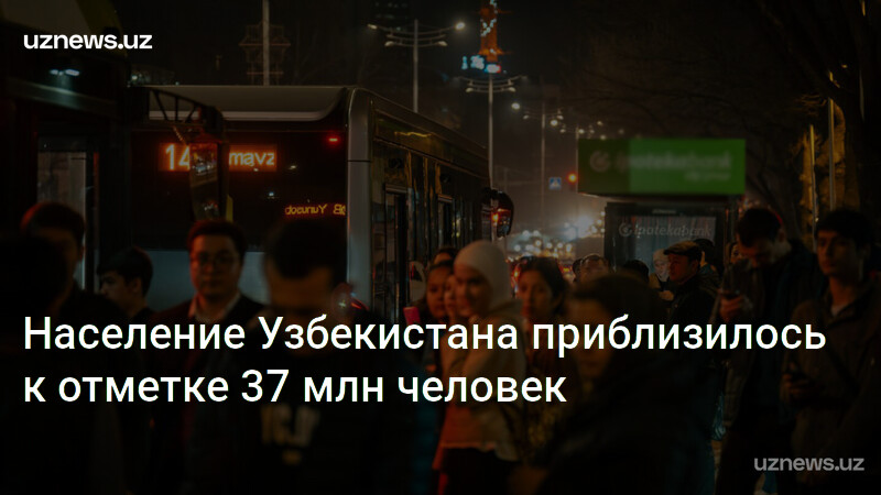 Население Узбекистана приблизилось к отметке 37 млн человек - UzNews.uz