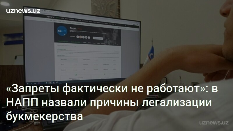 «Запреты фактически не работают»: в НАПП назвали причины легализации букмекерства - UzNews.uz