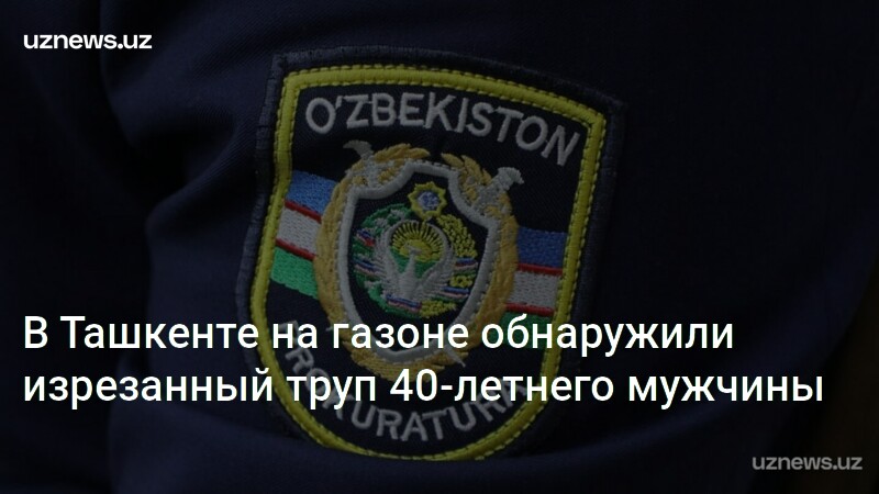 В Ташкенте на газоне обнаружили изрезанный труп 40-летнего мужчины - UzNews.uz