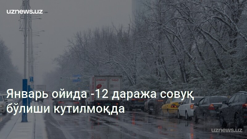 Январь ойида -12 даража совуқ бўлиши кутилмоқда - UzNews.uz