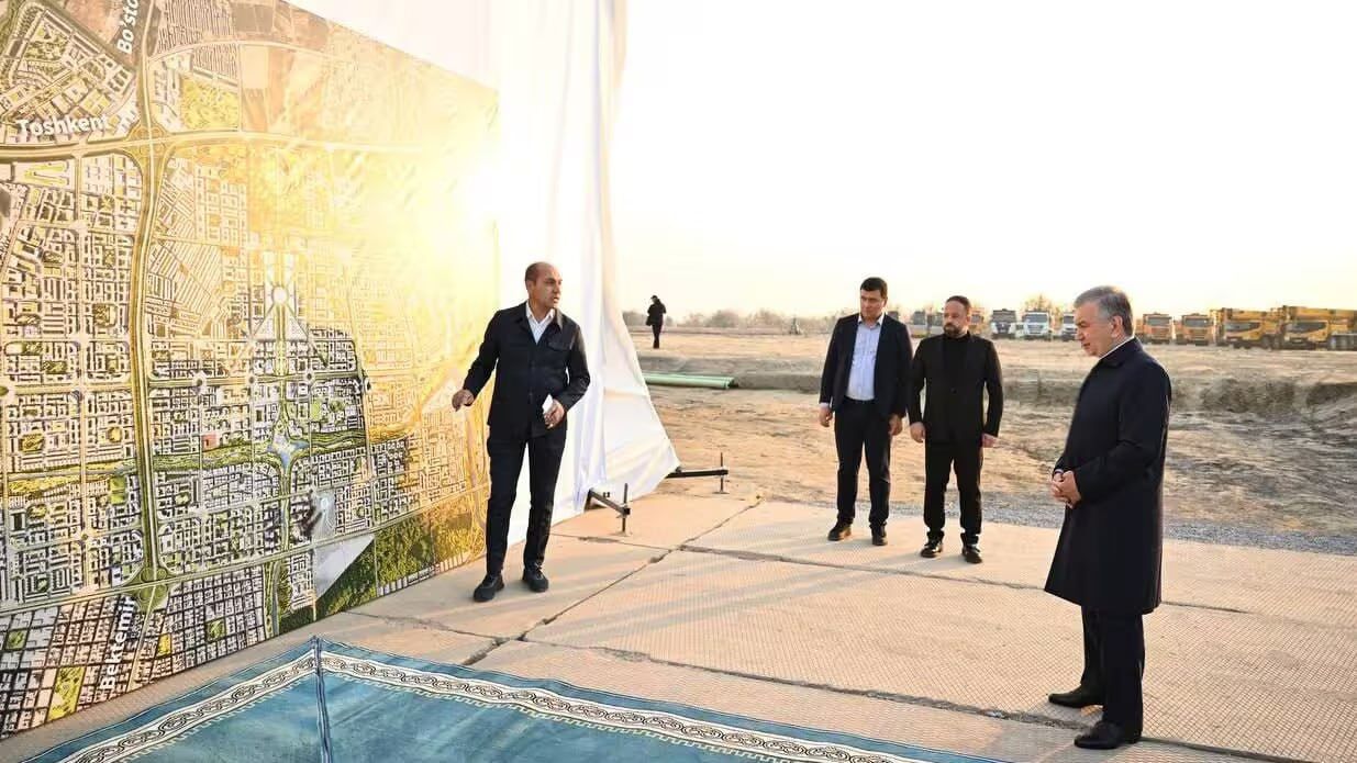 Шавкат Мирзиёев Янги Тошкентда 55 минг ўринли стадион қурилишига тамал тошини қўйди - UzNews.uz